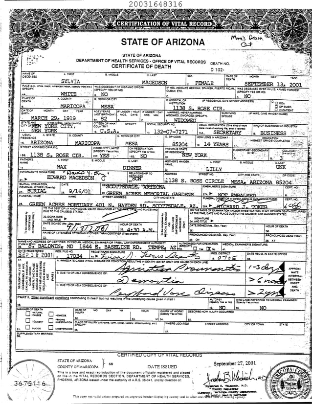 Martin & Sylvia Magedson Trust | PDF