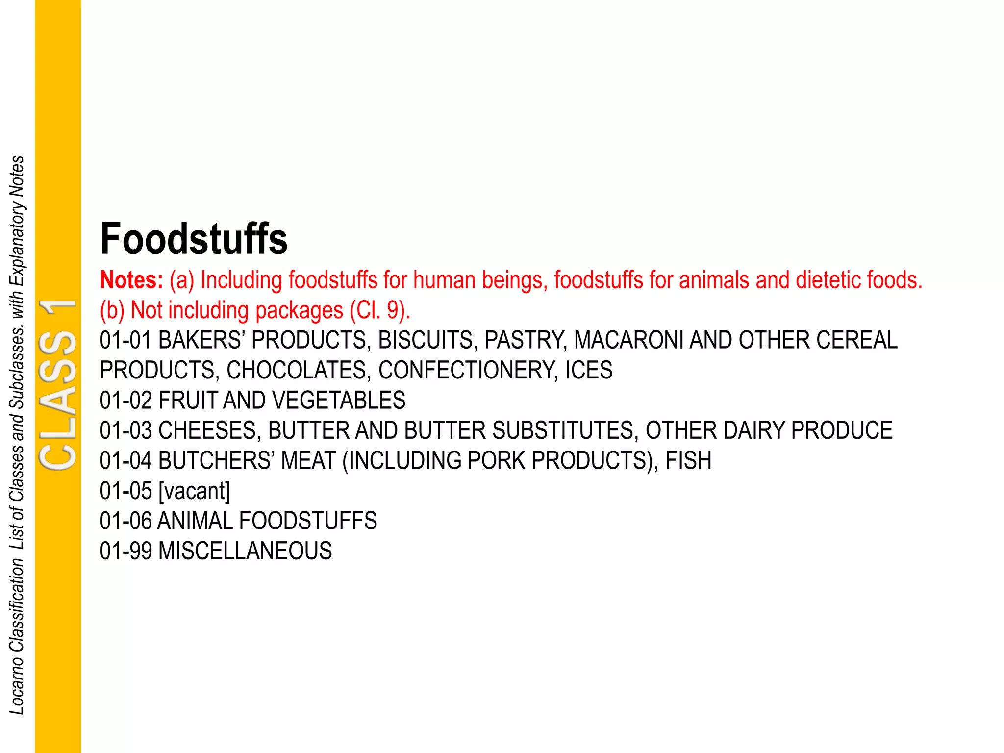 industrial design classification based on locarno classification | PDF