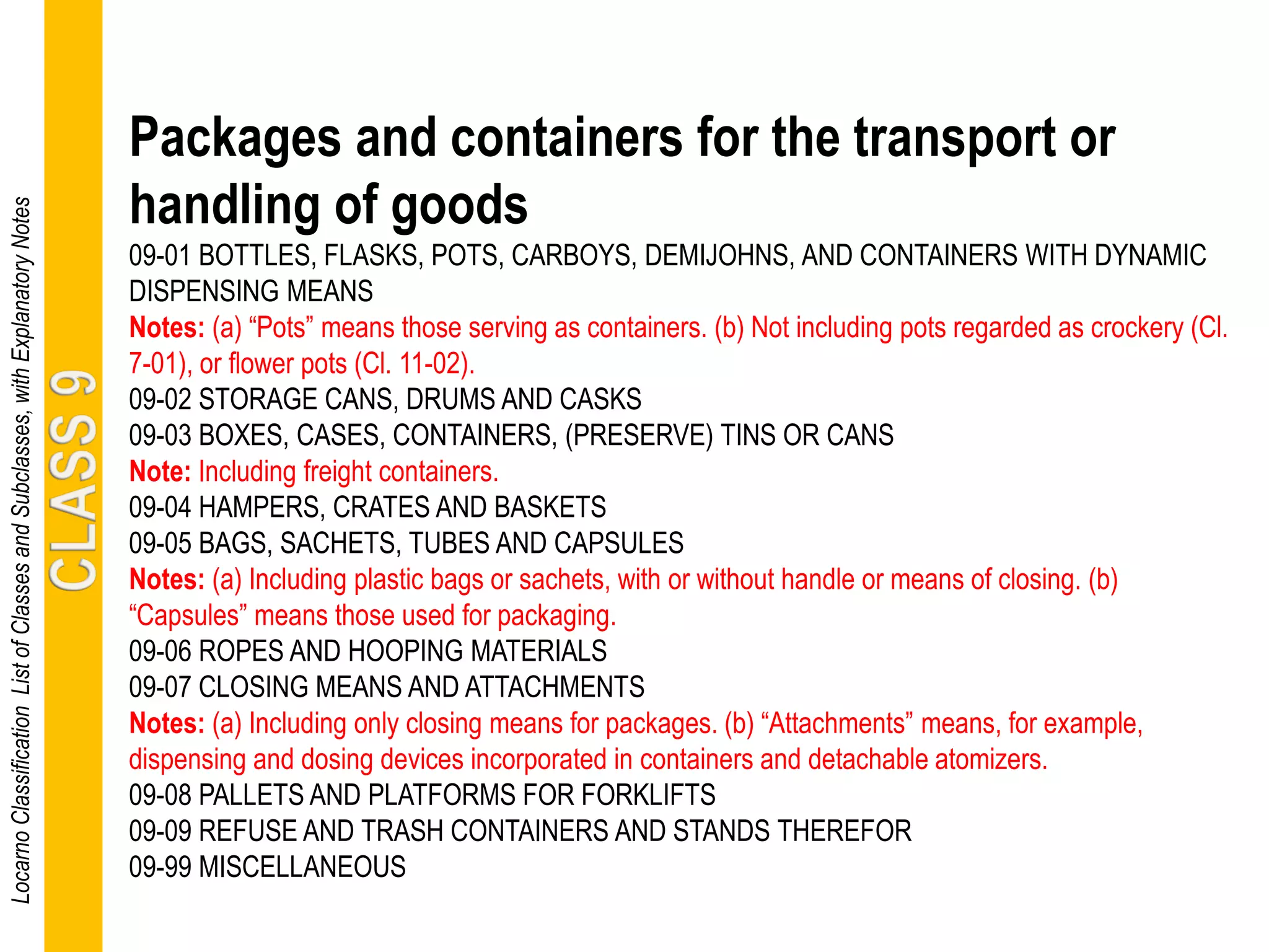 industrial design classification based on locarno classification | PDF