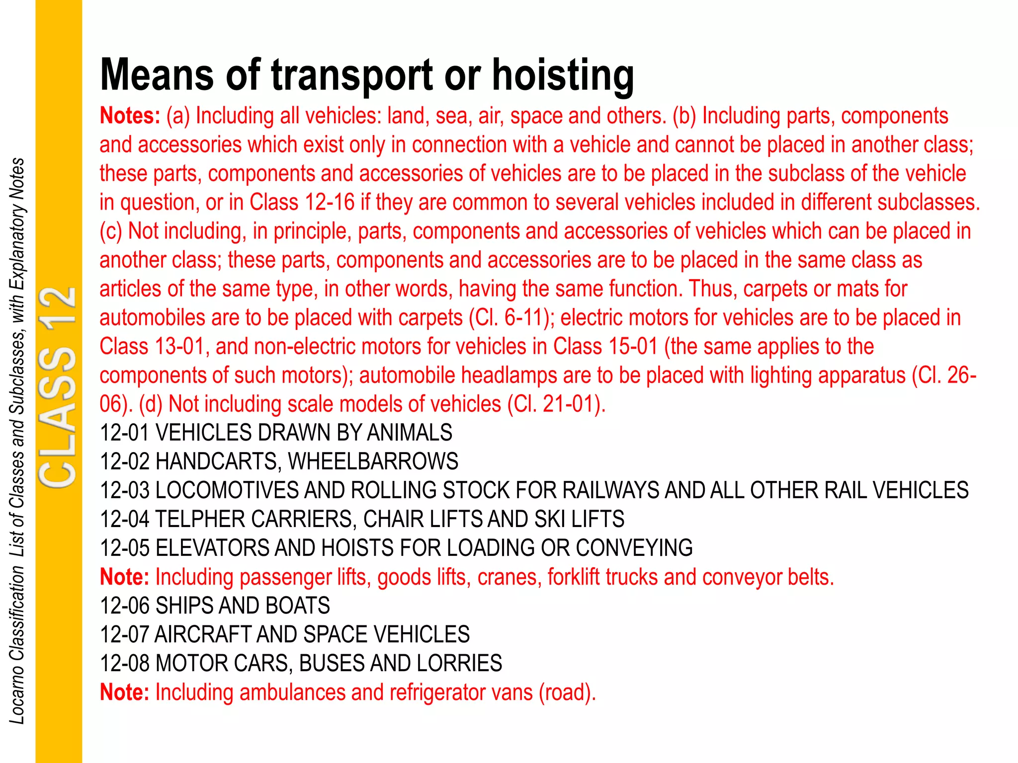 industrial design classification based on locarno classification | PDF