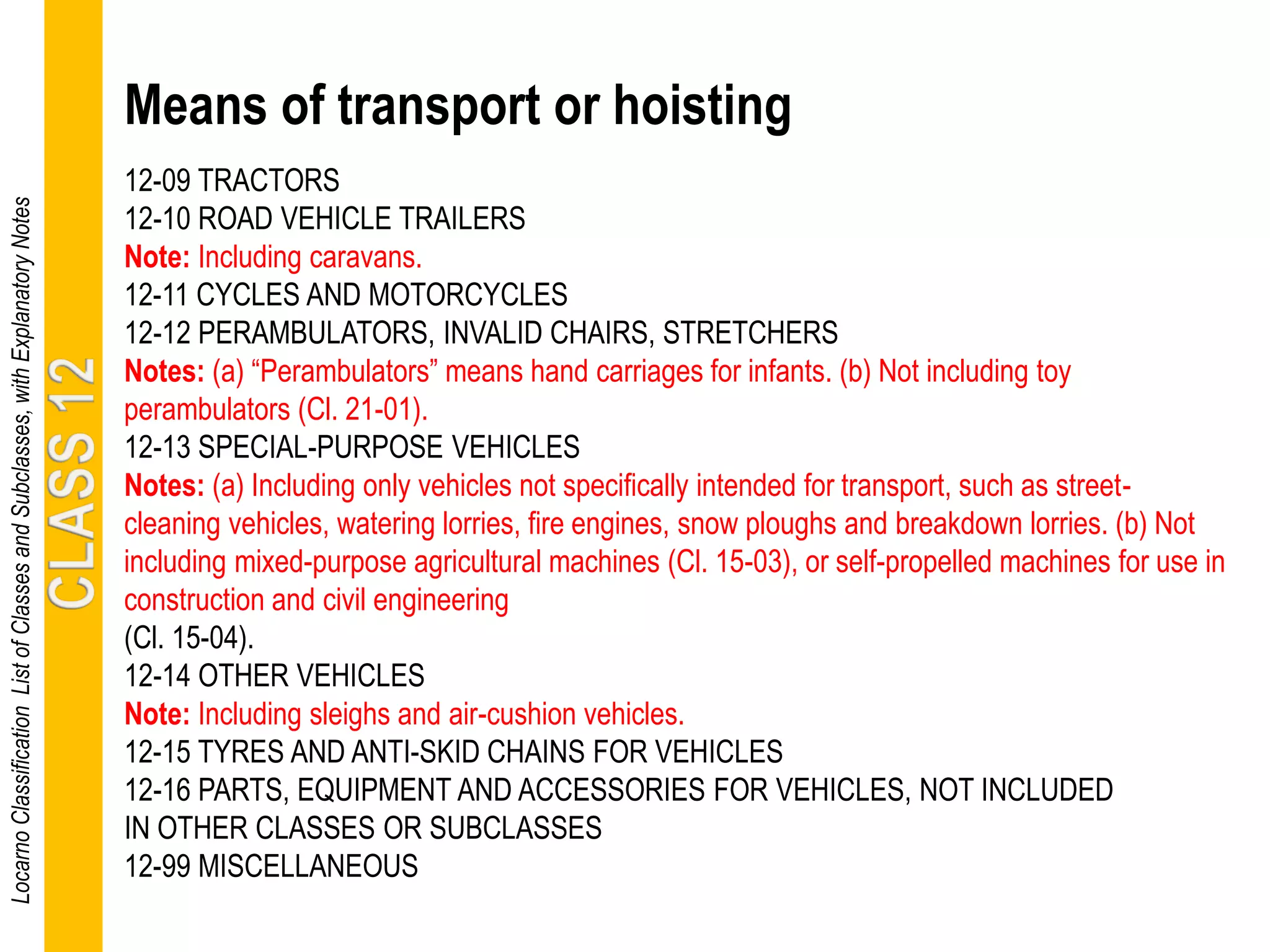 industrial design classification based on locarno classification | PDF