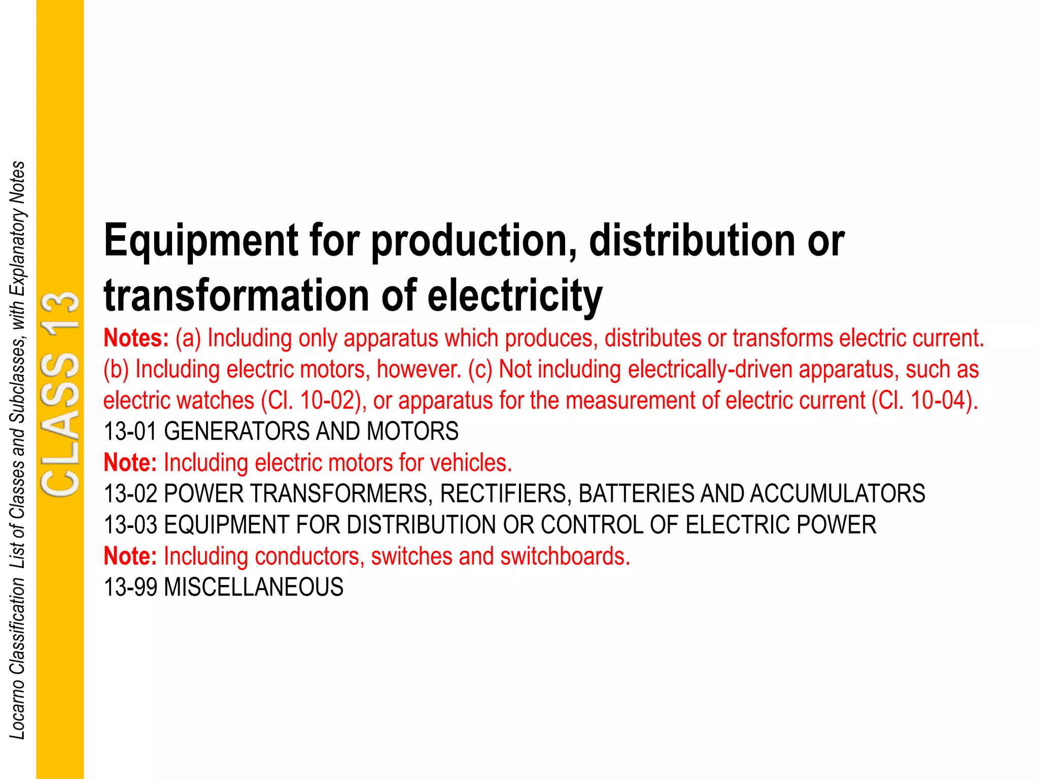 industrial design classification based on locarno classification | PDF