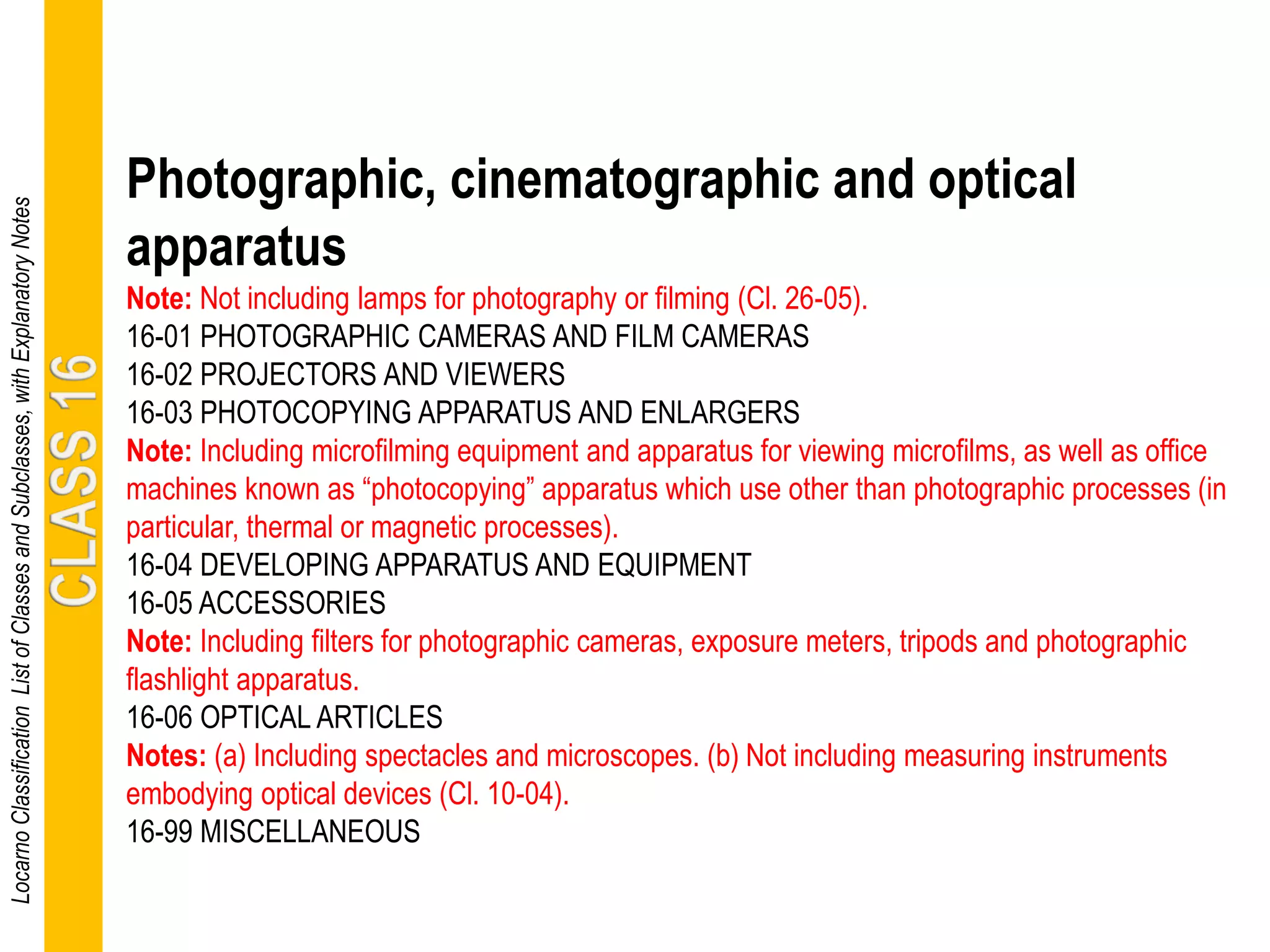 industrial design classification based on locarno classification | PDF