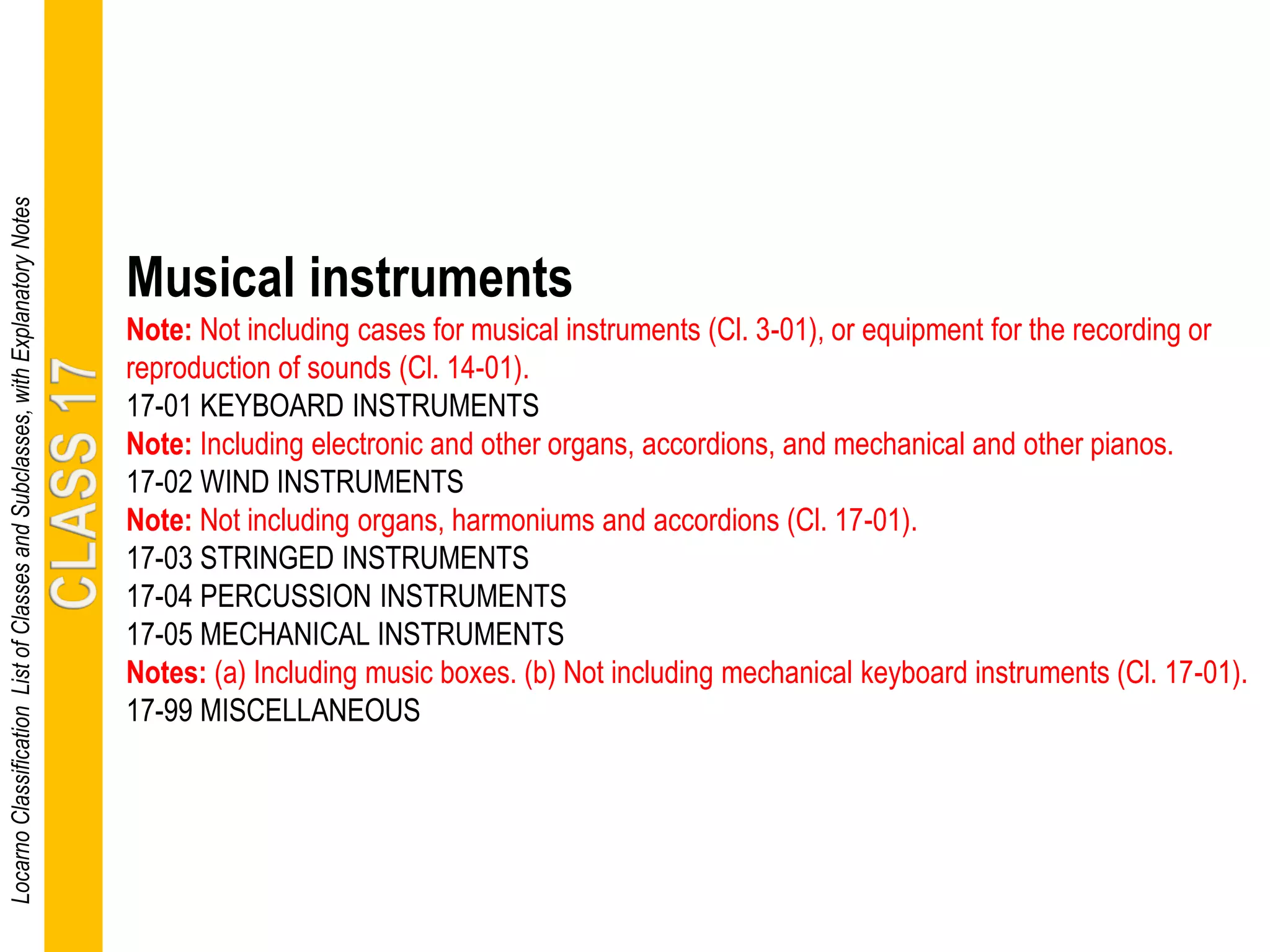 industrial design classification based on locarno classification | PDF