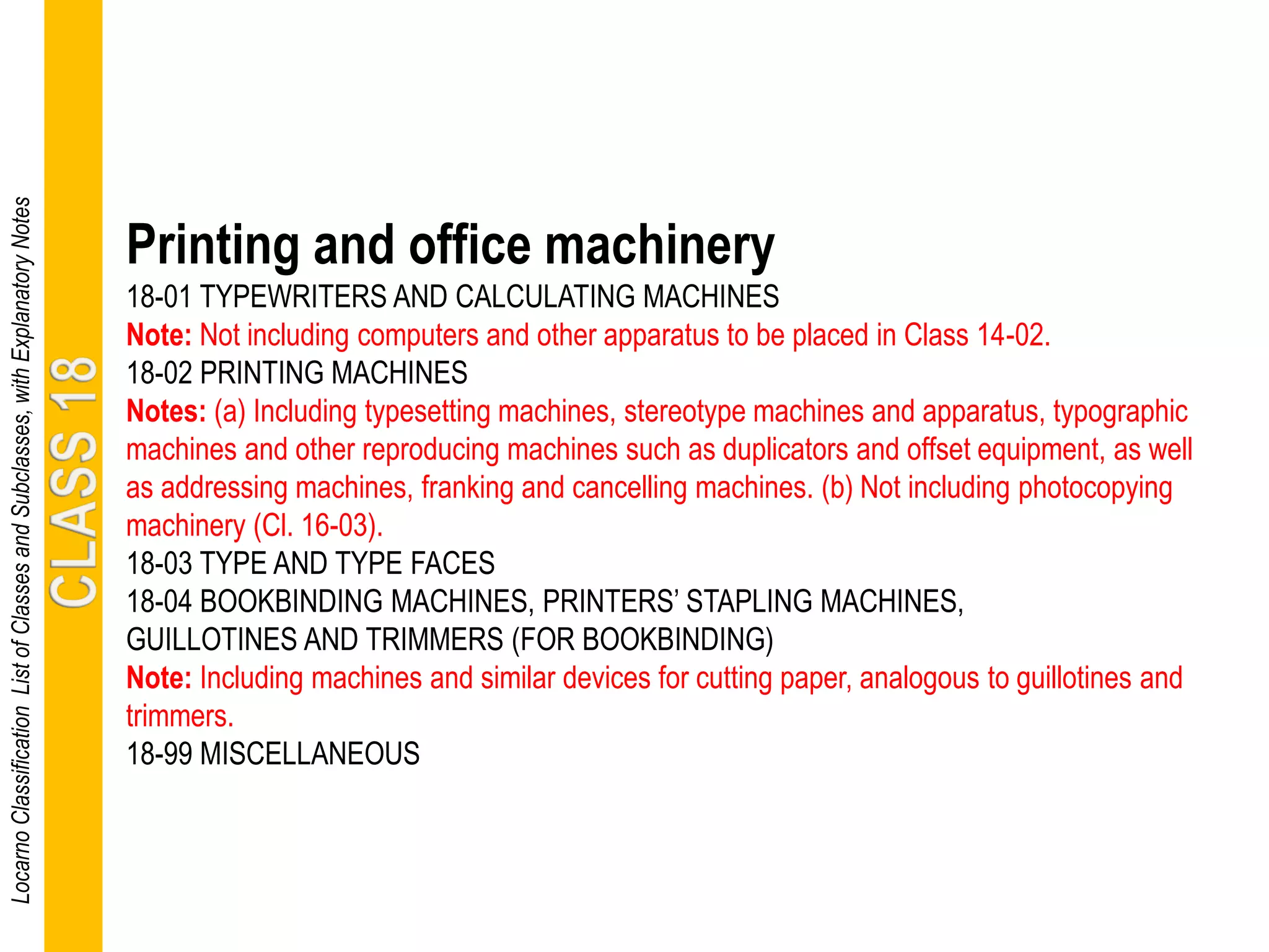industrial design classification based on locarno classification | PDF