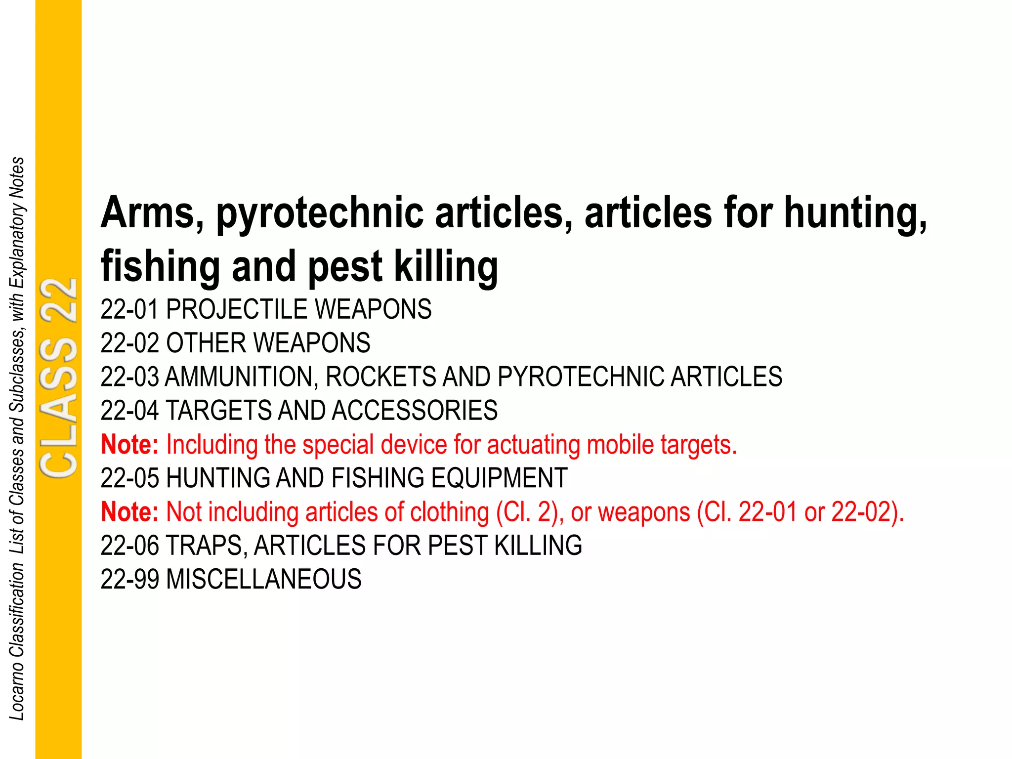 industrial design classification based on locarno classification | PDF