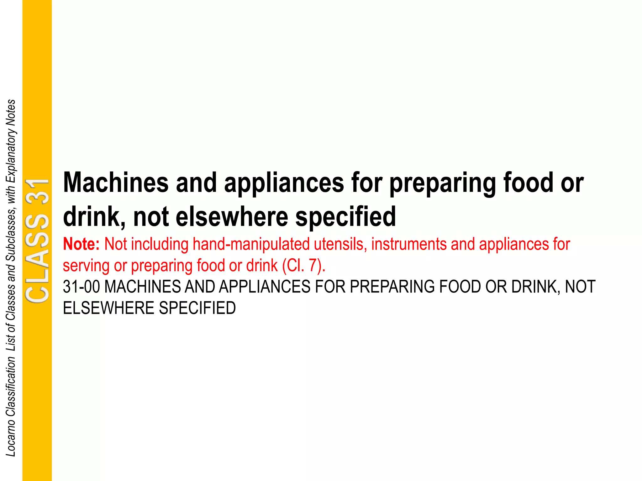 industrial design classification based on locarno classification | PDF