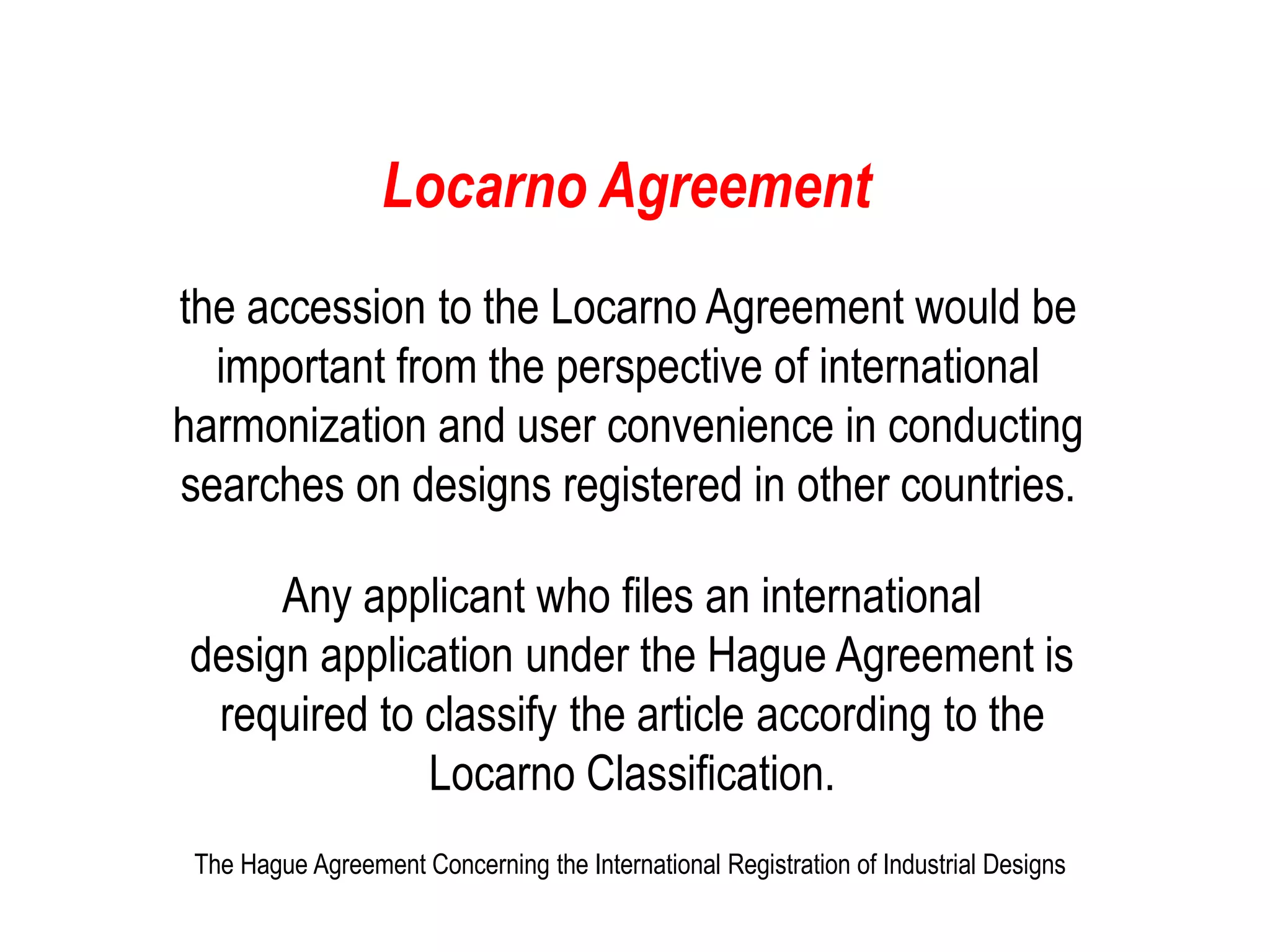 industrial design classification based on locarno classification | PDF