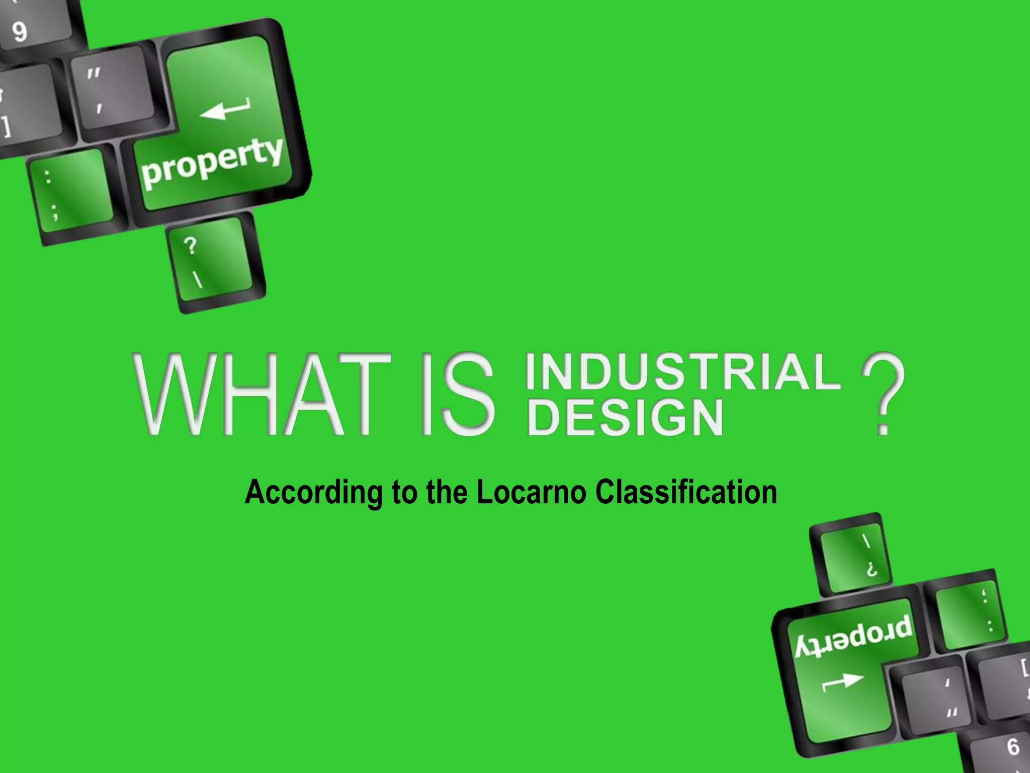 industrial design classification based on locarno classification | PDF
