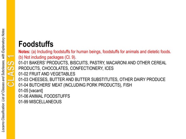 industrial design classification based on locarno classification | PDF ...