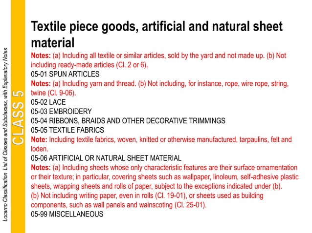 industrial design classification based on locarno classification | PDF ...