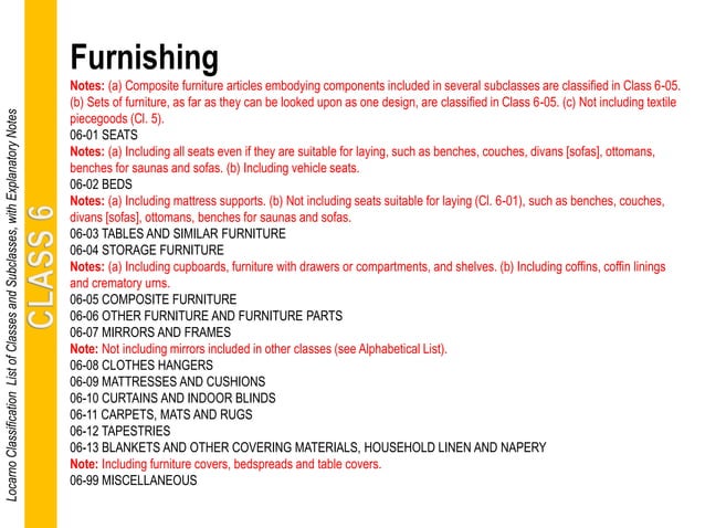 industrial design classification based on locarno classification | PDF ...