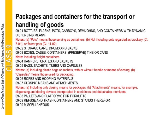 industrial design classification based on locarno classification | PDF ...