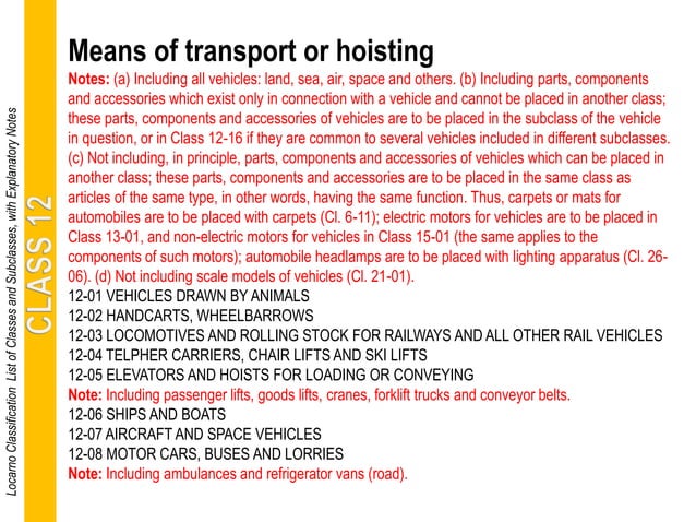 industrial design classification based on locarno classification | PDF ...