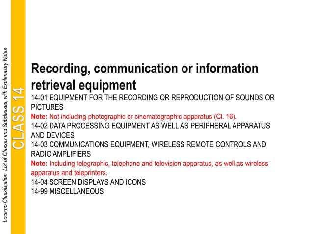 industrial design classification based on locarno classification | PDF ...