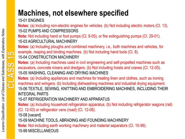 industrial design classification based on locarno classification | PDF ...
