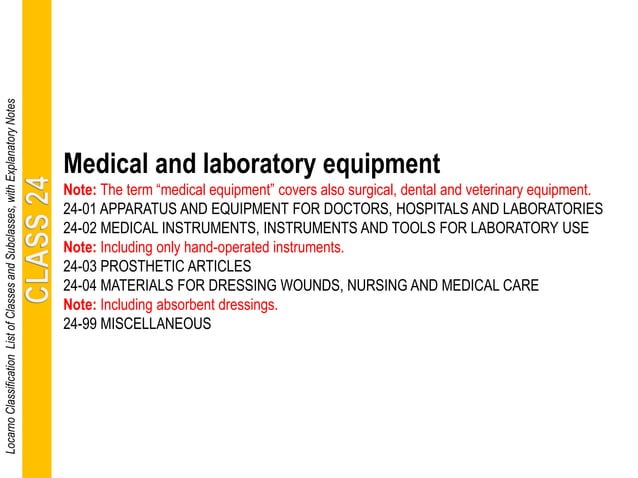 industrial design classification based on locarno classification | PDF ...