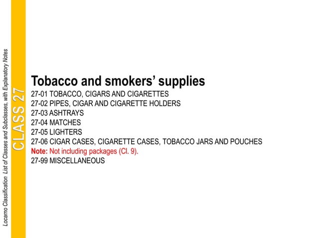 industrial design classification based on locarno classification | PDF ...