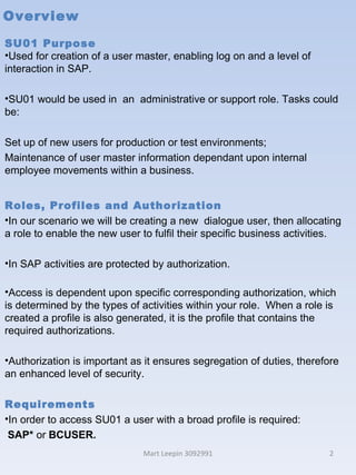 SU01 - Background and Instruction | PPT