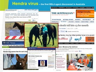 Taking One Health Forward: Managing Hendra, an Example of a True One ...