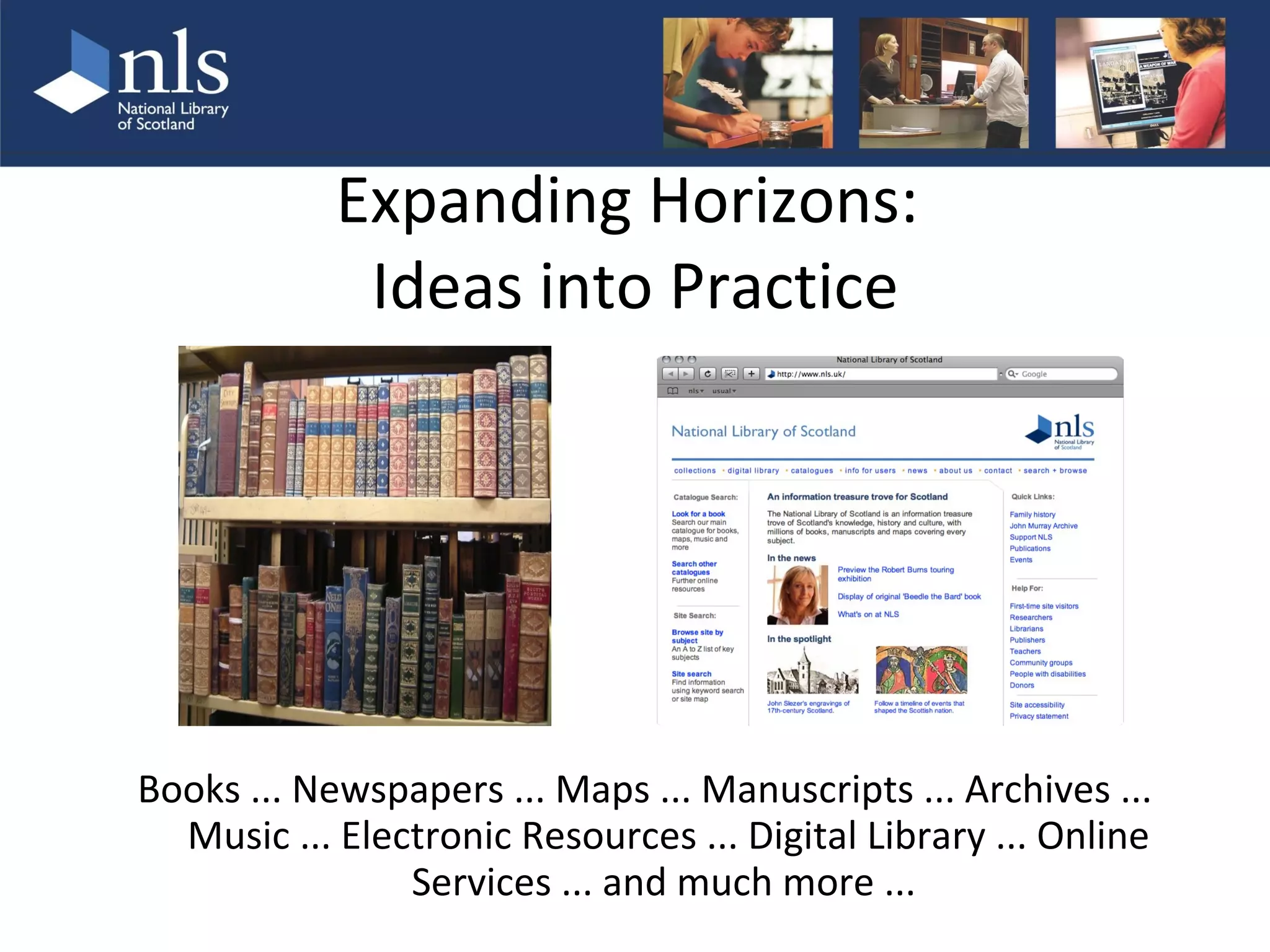 Expanding Horizons - Ideas into Practice | PPT