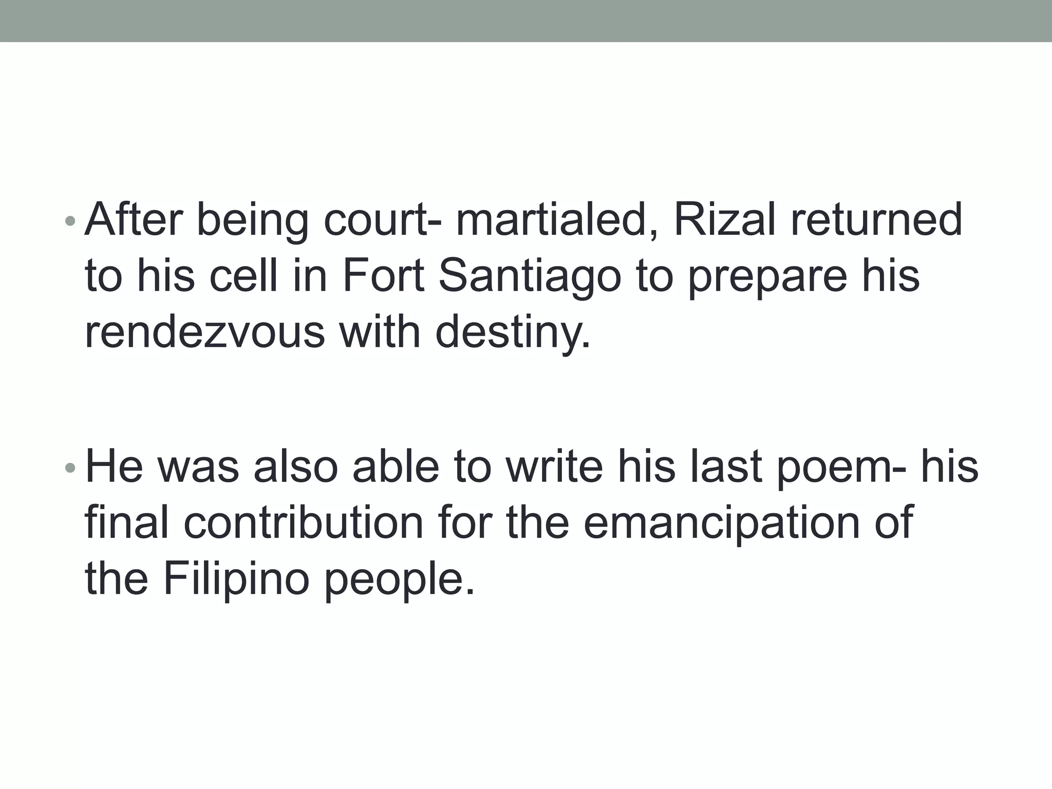 Martyrdom at Bagumbayan (Jose Rizal's Life) | PPTX