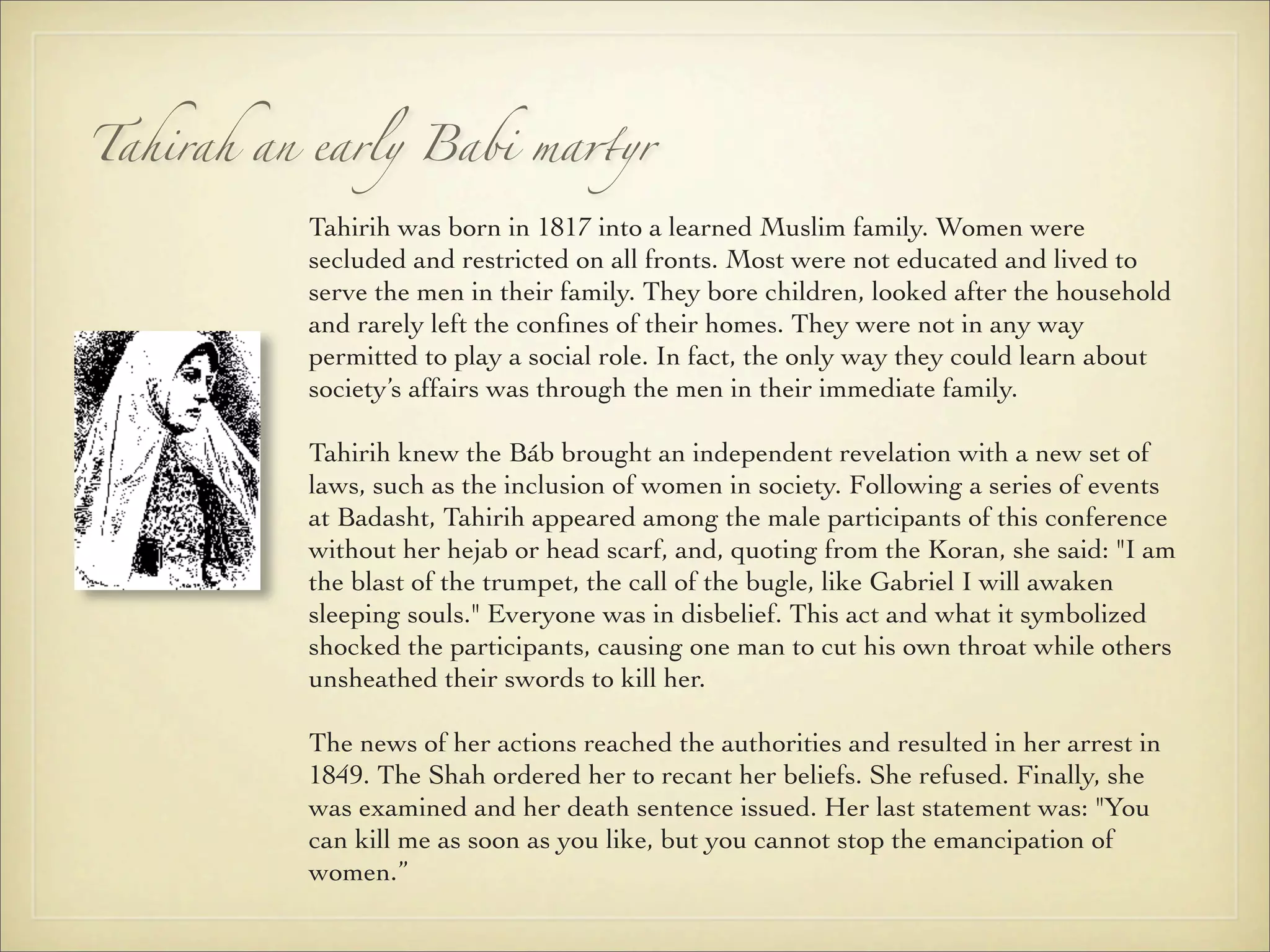 Martyrdom bab slide show | PDF