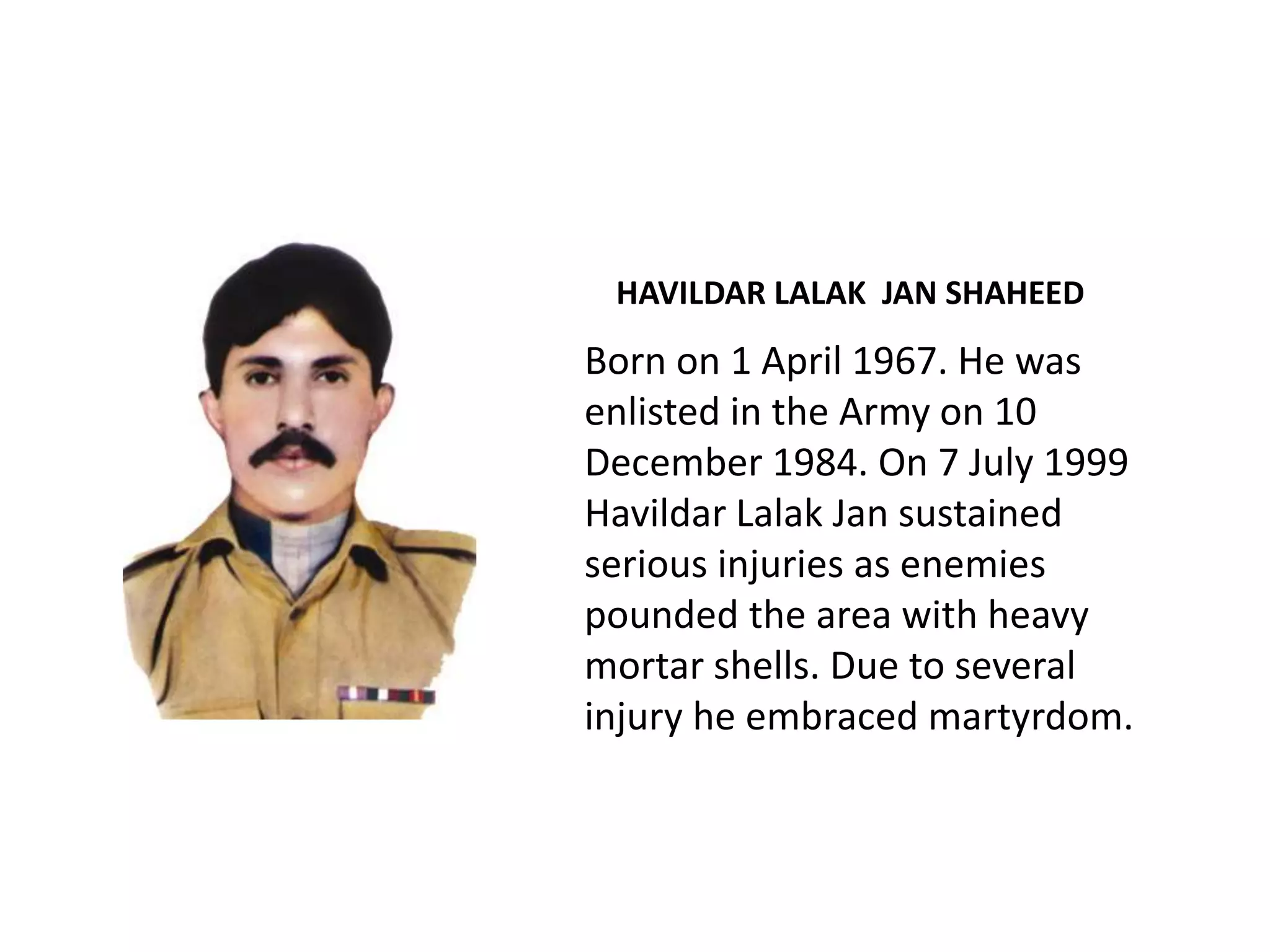 Martyrdom of 6th september 1965 | PPTX