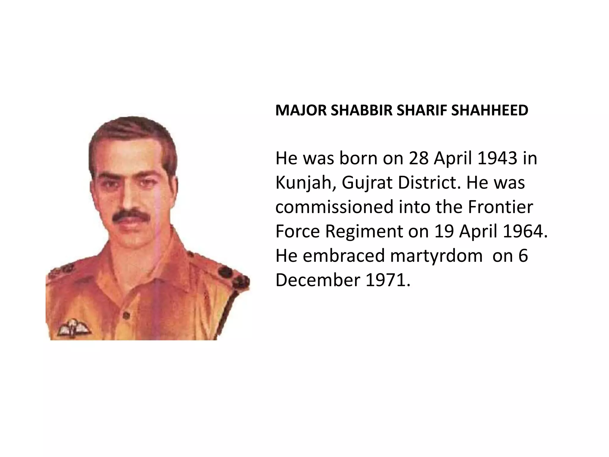 Martyrdom of 6th september 1965 | PPTX