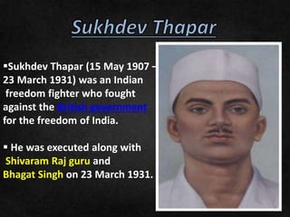 This is about the Martyrs's Day or Shahid Diwas | PPTX