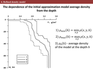 2D and 3D Density Block Models Creation Based on Isostasy Usage | PPT