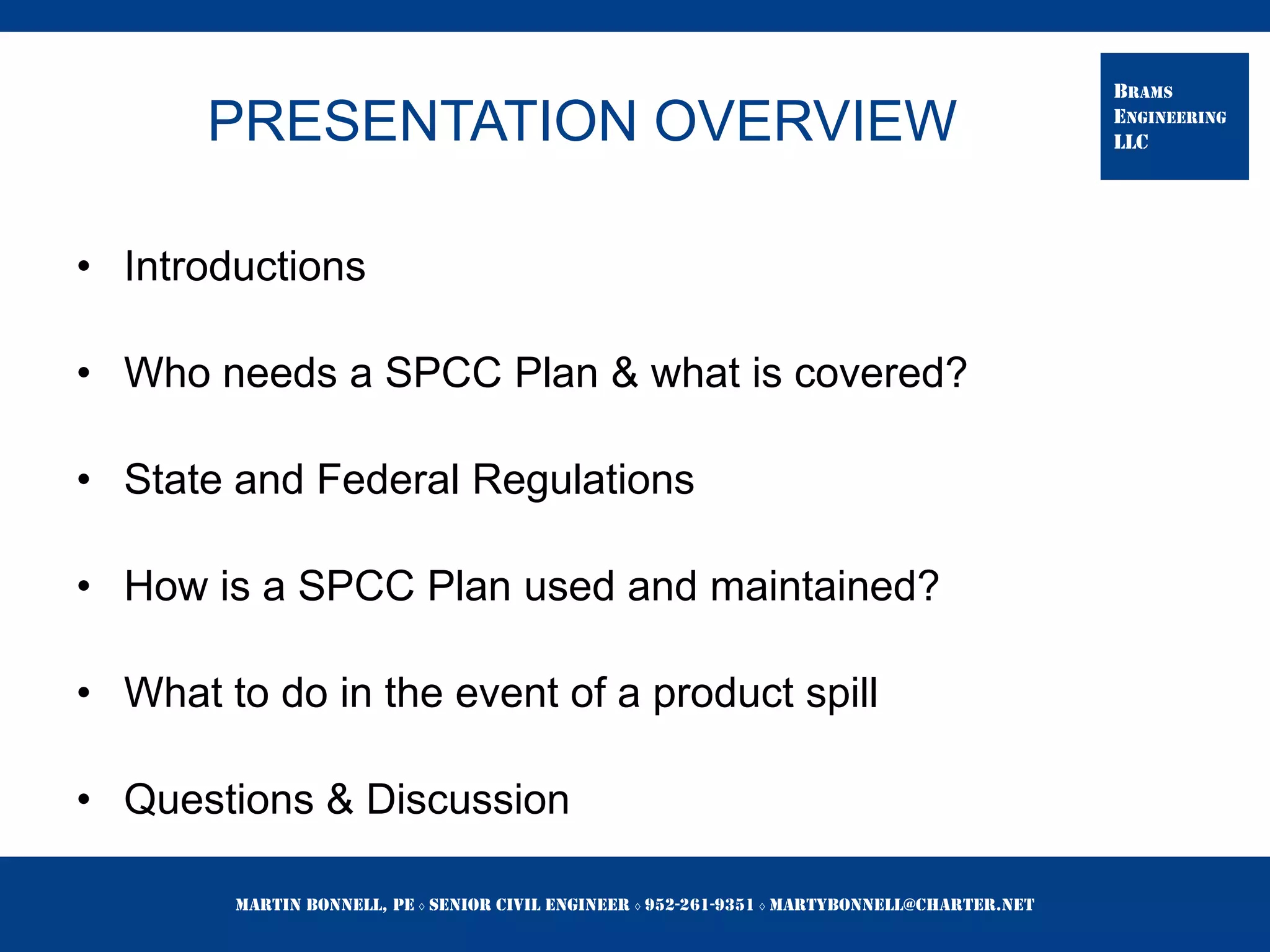 Marty' spcc plan power point | PPTX