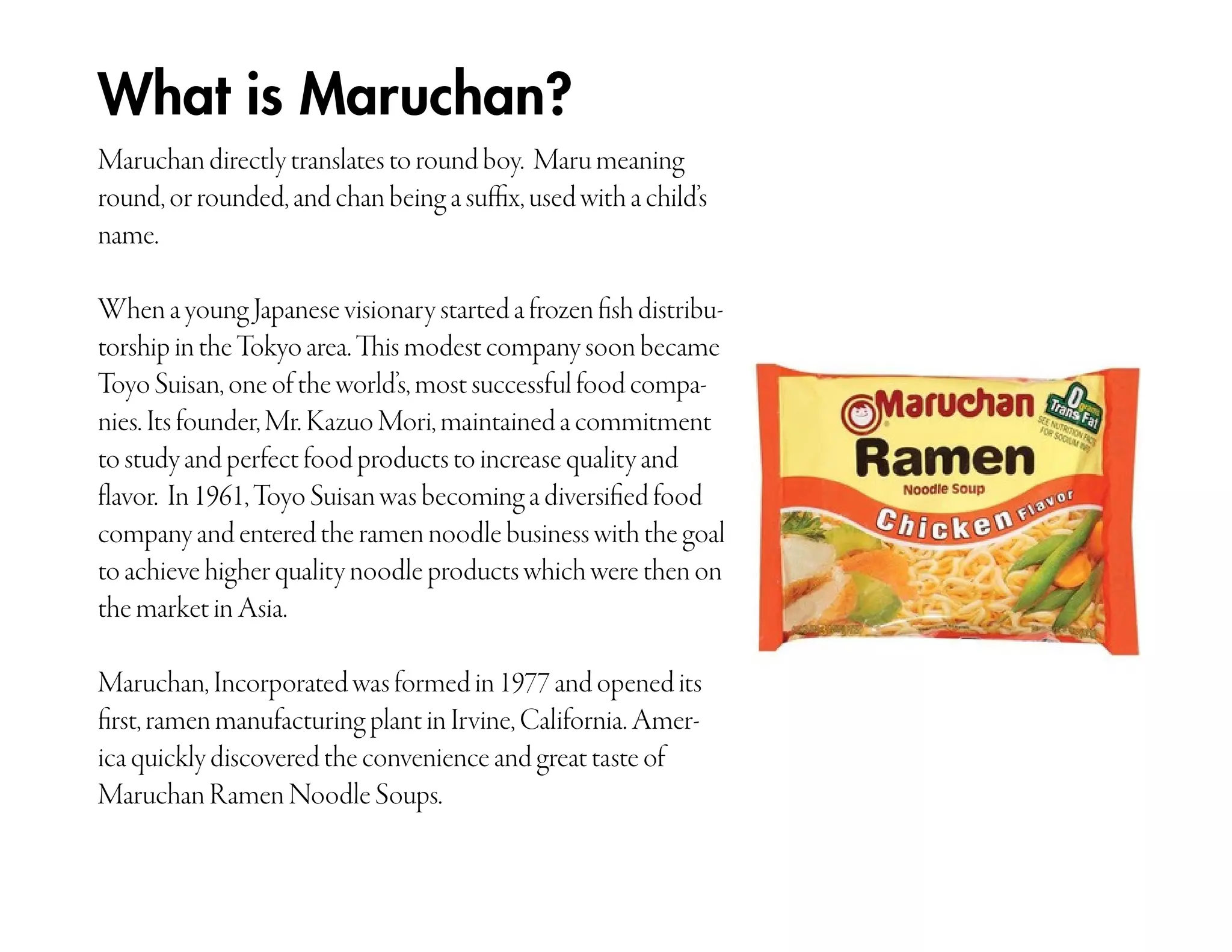 Maruchan rebranding | PDF