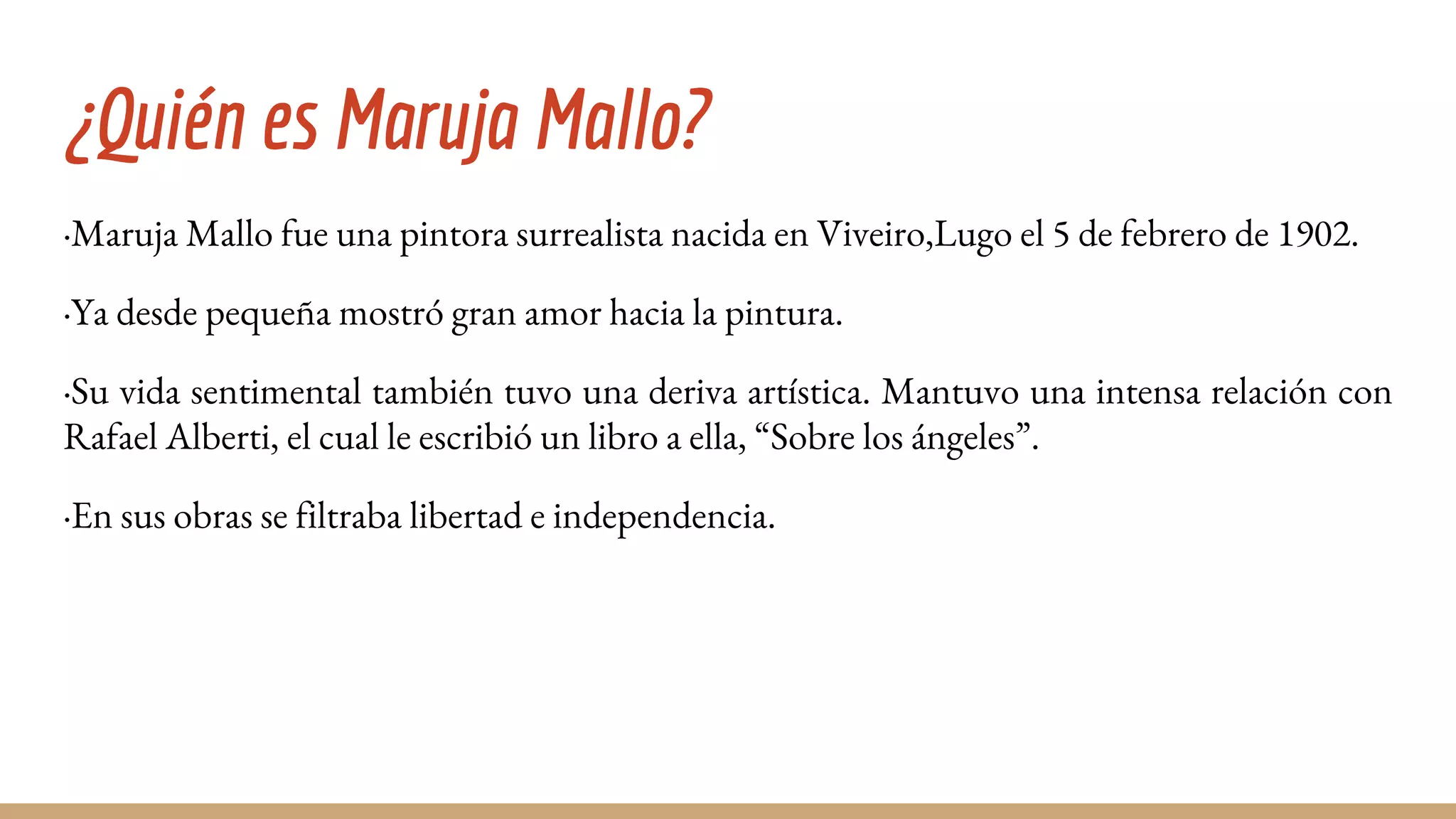 Maruja mallo de Raquel Espejo | PPT