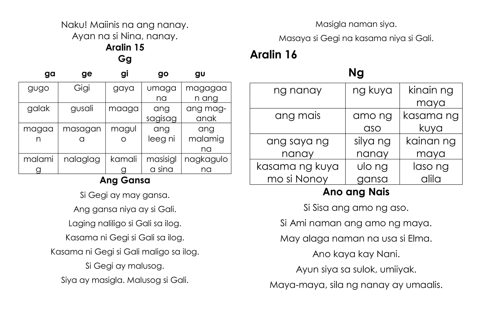 Reading Marungko Filipino/ Enlish Deped | PDF