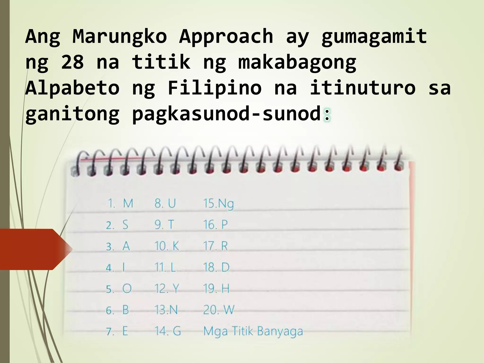 Marungko approach | PPTX