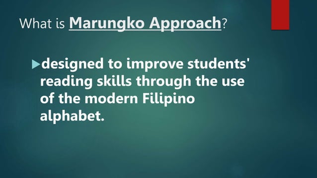 MARUNGKO APPROACH by Jean Calayo.pptx