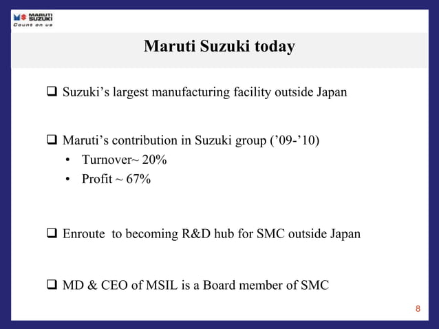 Maruti | PPTX | Automotive Industry | Industries