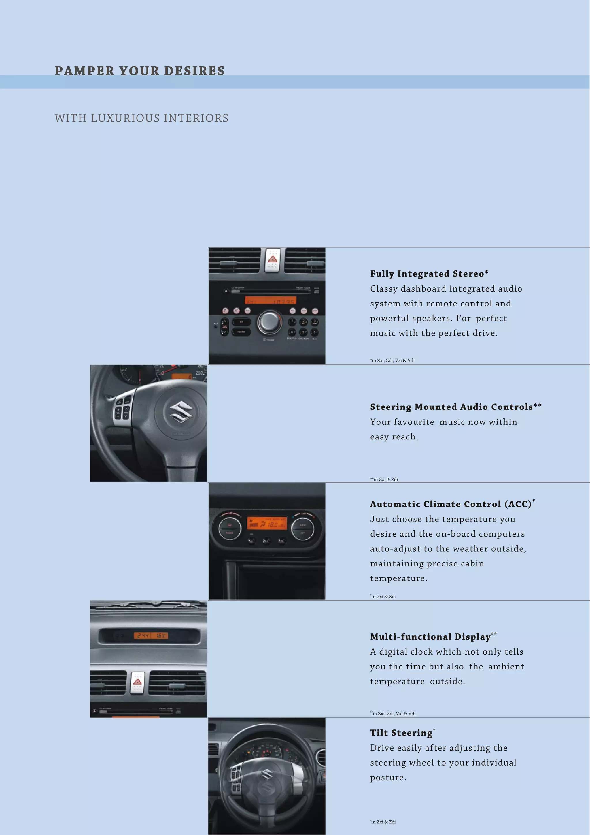 Maruti Dzire Brochure | PDF