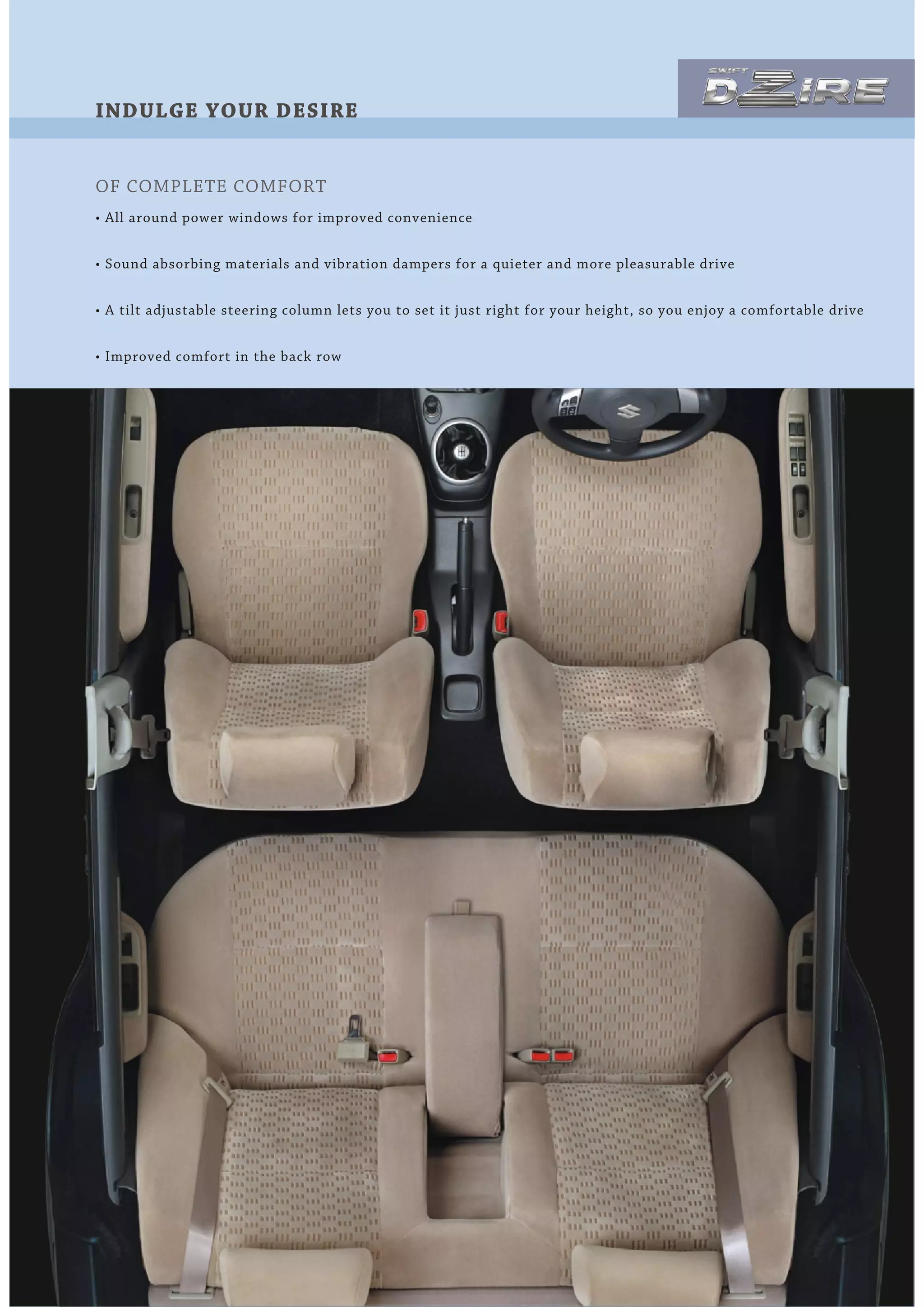 Maruti Dzire Brochure | PDF