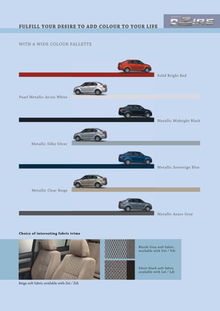 Maruti Dzire Brochure | PDF