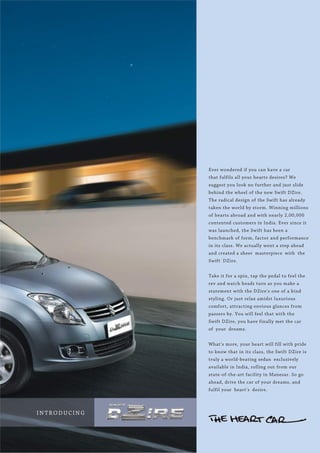 Maruti Dzire Brochure | PDF
