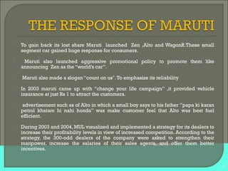 Maruti Suzuki-Marketing Strategy | PPT
