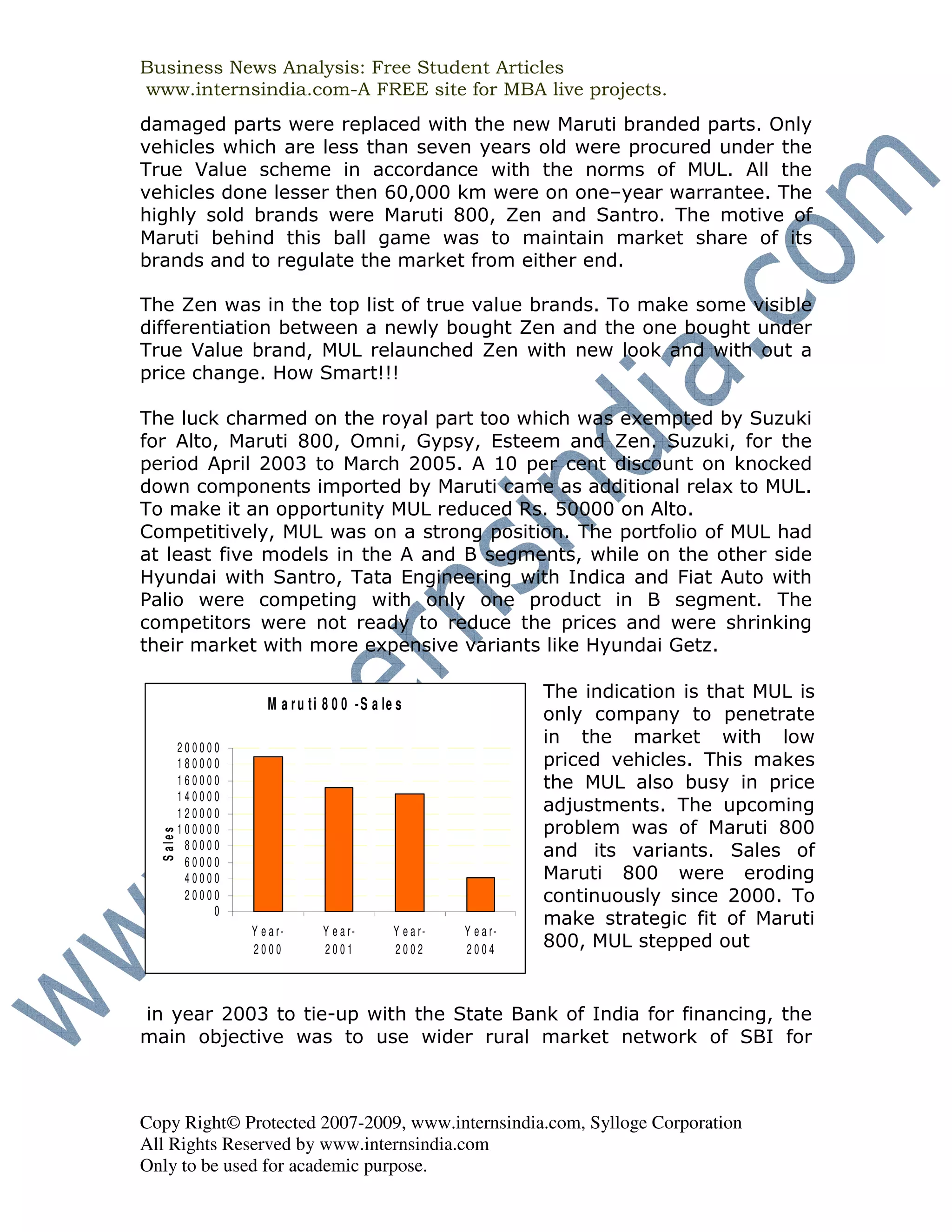Maruti800 Case Study | PDF