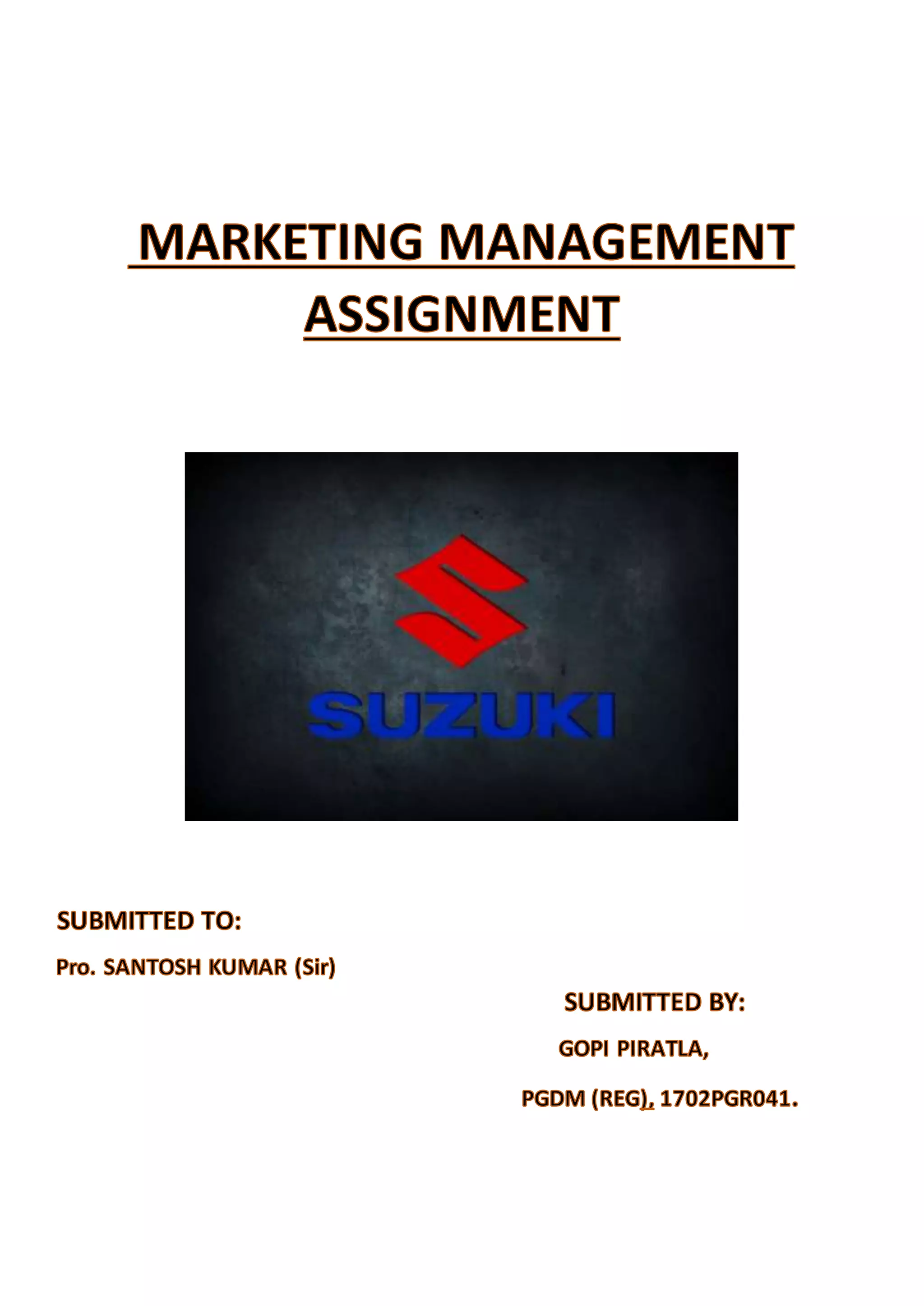 Maruti 800 product life cycle-by GOPI PIRATLA, pgdm assignments. | DOCX