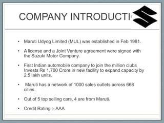 Maruti analysis | PPTX