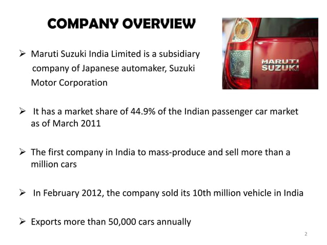 Maruti balance sheet analysis | PPT