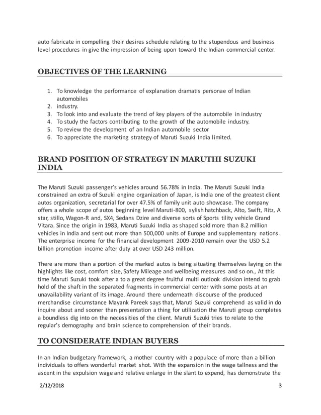 A Case Study on Maruti Suzuki | DOCX