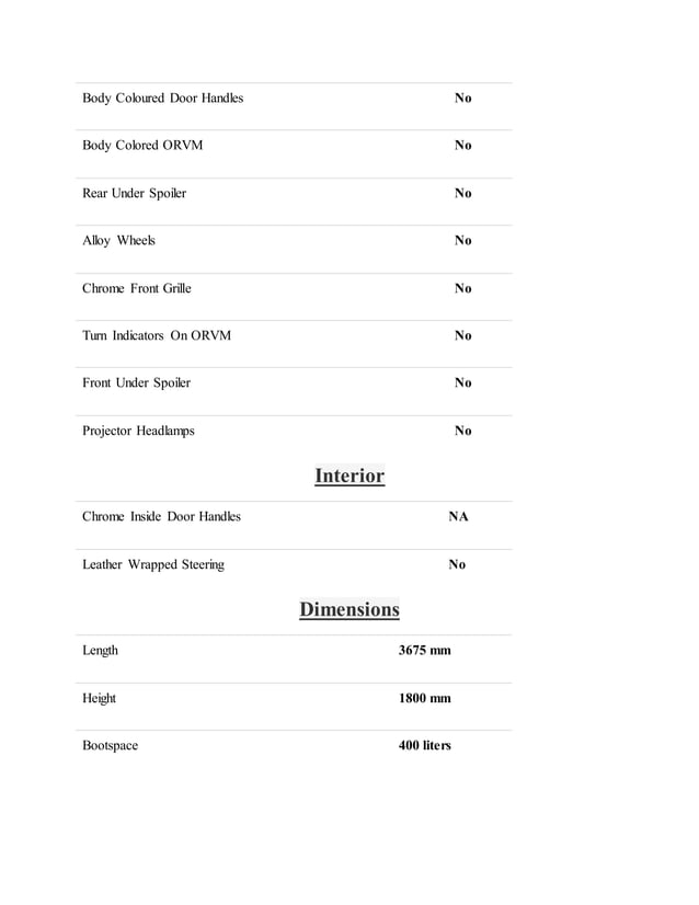 Maruti eeco autovista | PDF