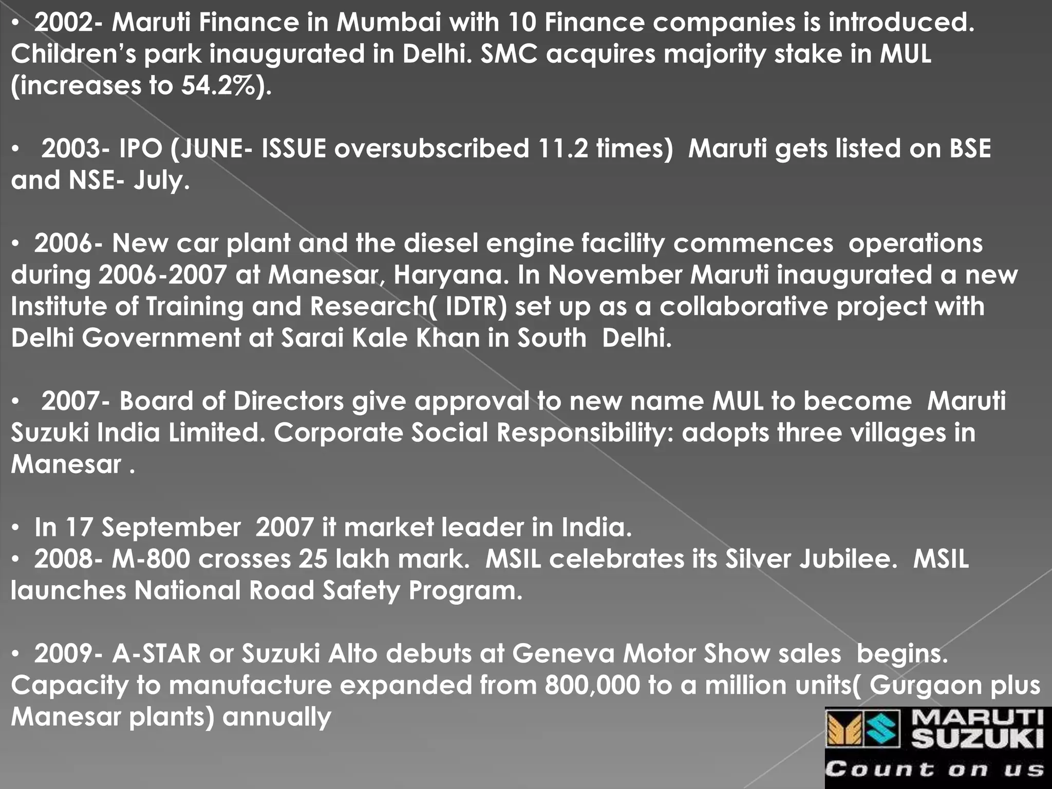 Maruti suzuki | PPTX | Automotive Industry | Industries